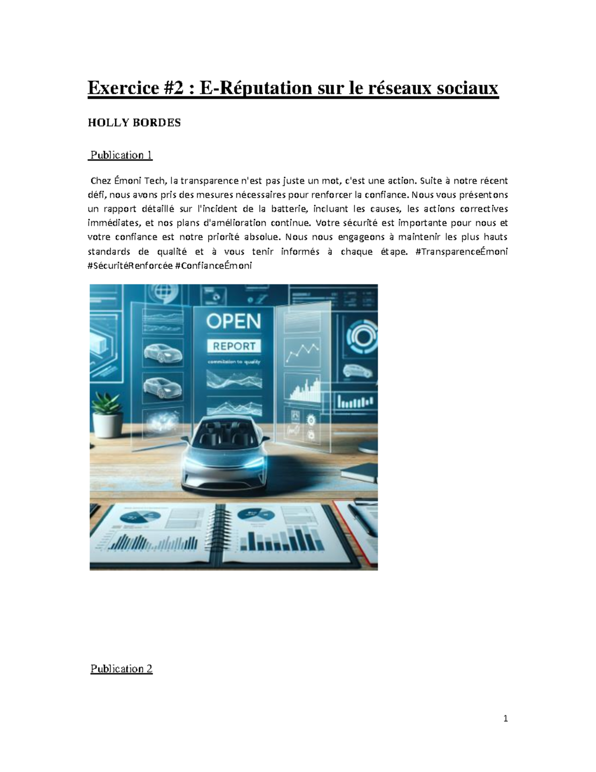 Semaine 10 - 14 Mars 2024 - fini Enoncé Exercice Noté 2 - Exercice # 2 ...