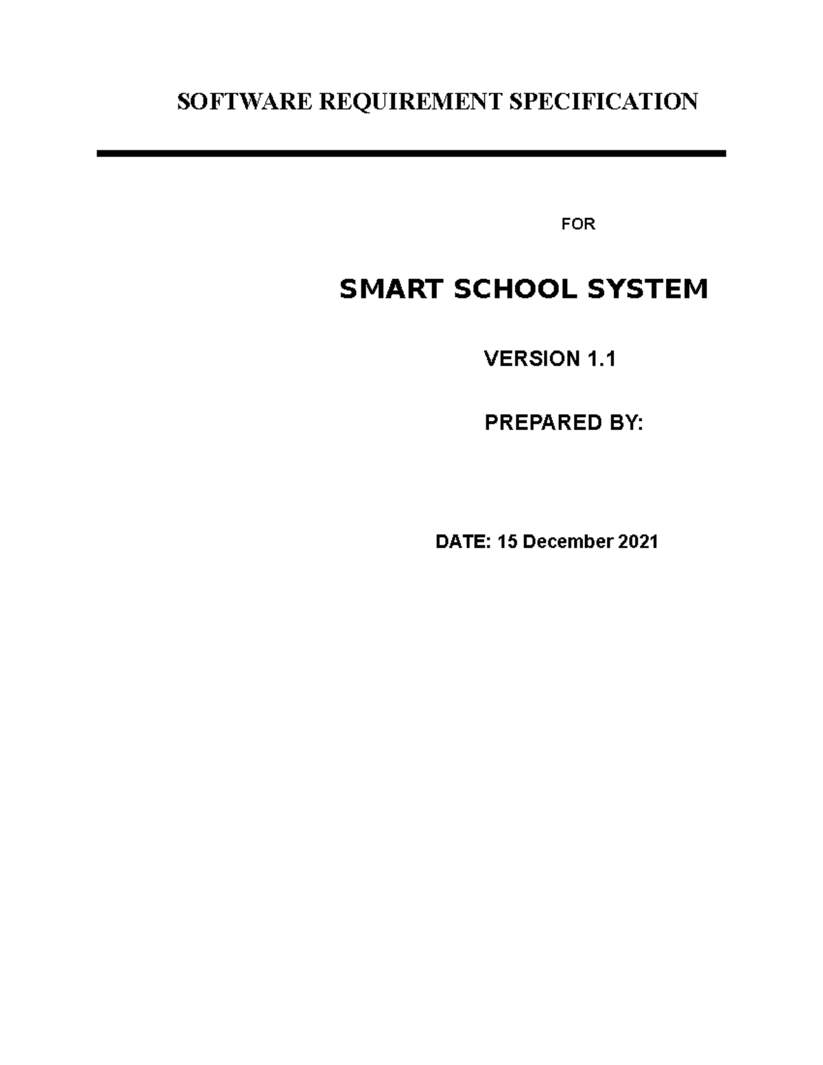 Sample-SRS2 - SRS document Sample - SOFTWARE REQUIREMENT SPECIFICATION ...