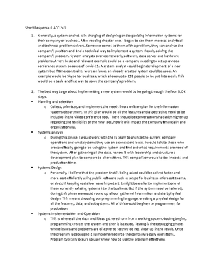 Short Response 3 - ACC 261- Short Response 3 What are some sources of ...