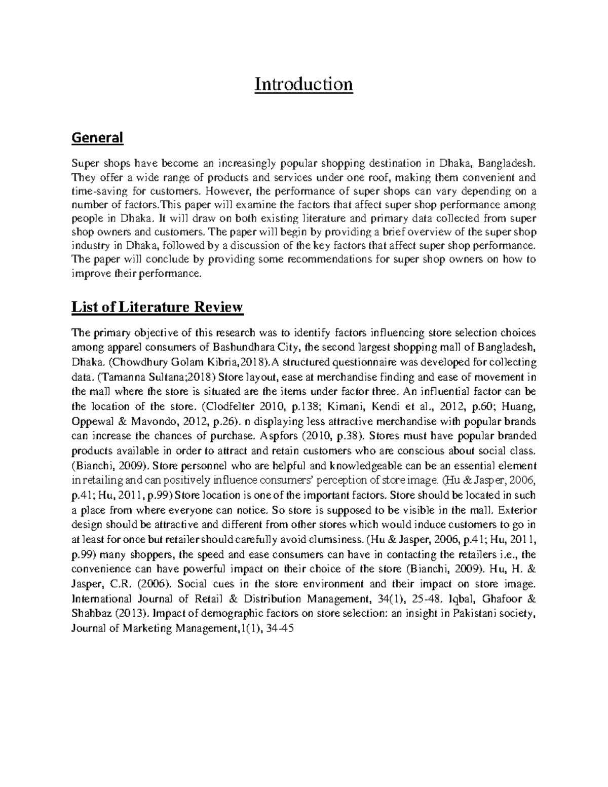 Key Factors Affecting Super Shop Performance Among People in Dhaka ...