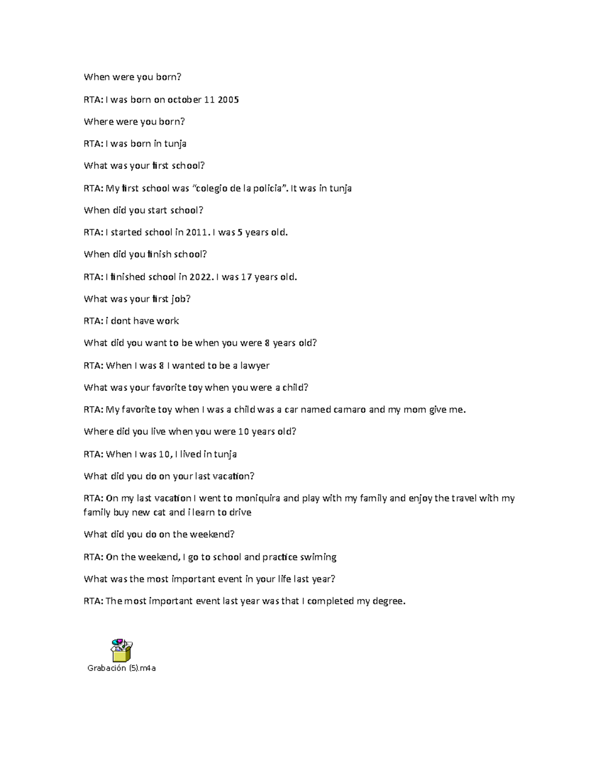 When were you born - english dot works - When were you born? RTA: I was ...