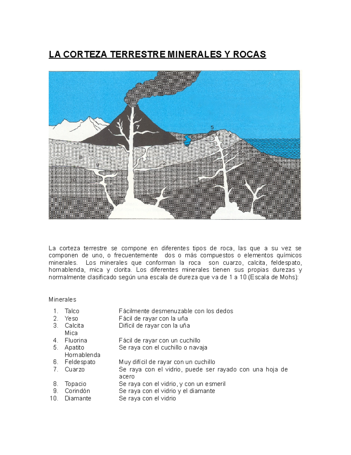 LA Corteza Terrestre Minerales Y Rocas - LA CORTEZA TERRESTRE MINERALES ...