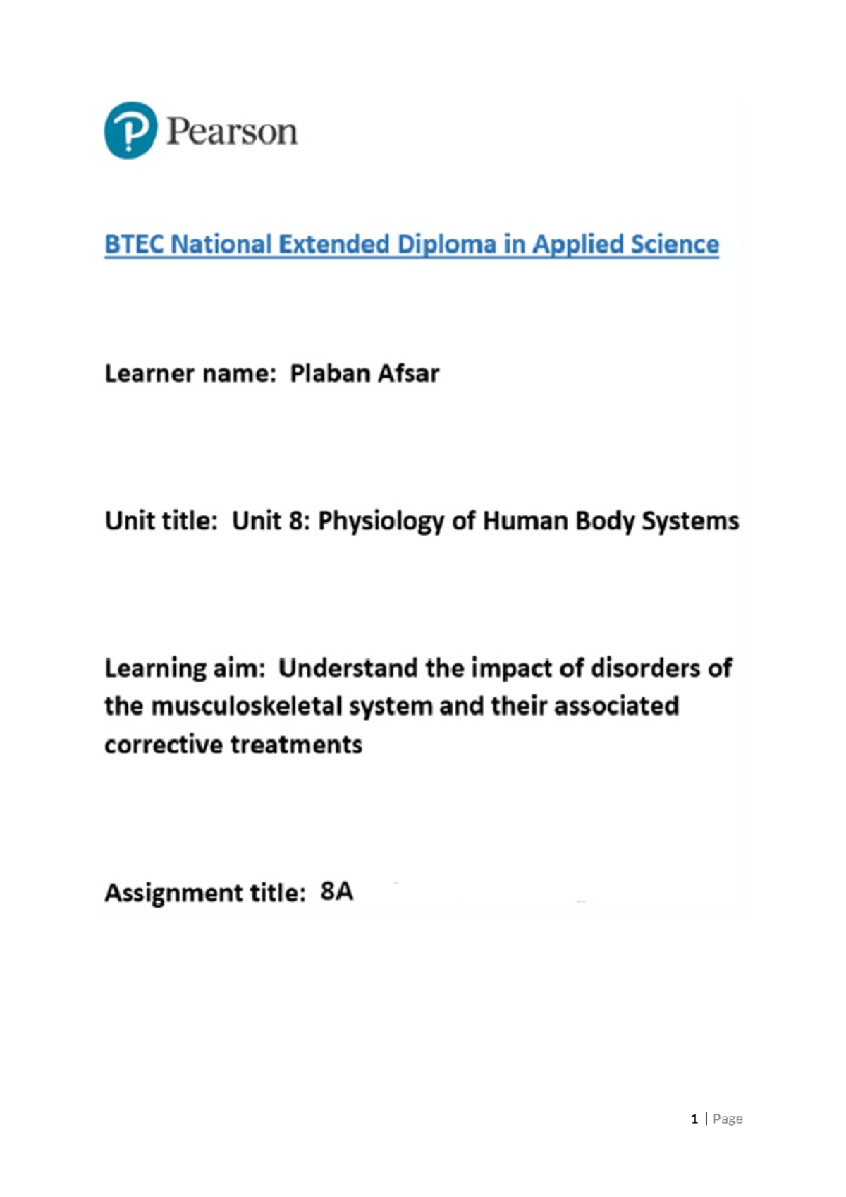 8A Assignment - MERIT - Contents: Front cover: Contents: Introduction ...