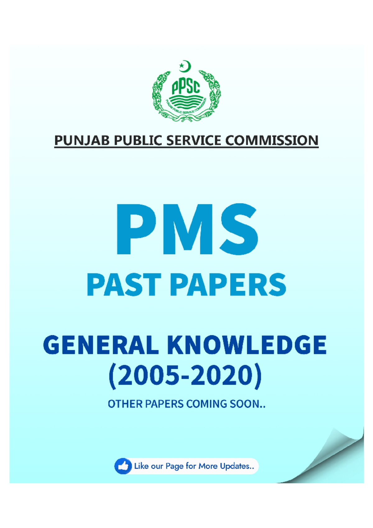 PMS GK 2005-2020 - Notes of MCQs of PMS - PPSC PUNJAB PUBLIC SERVICE ...