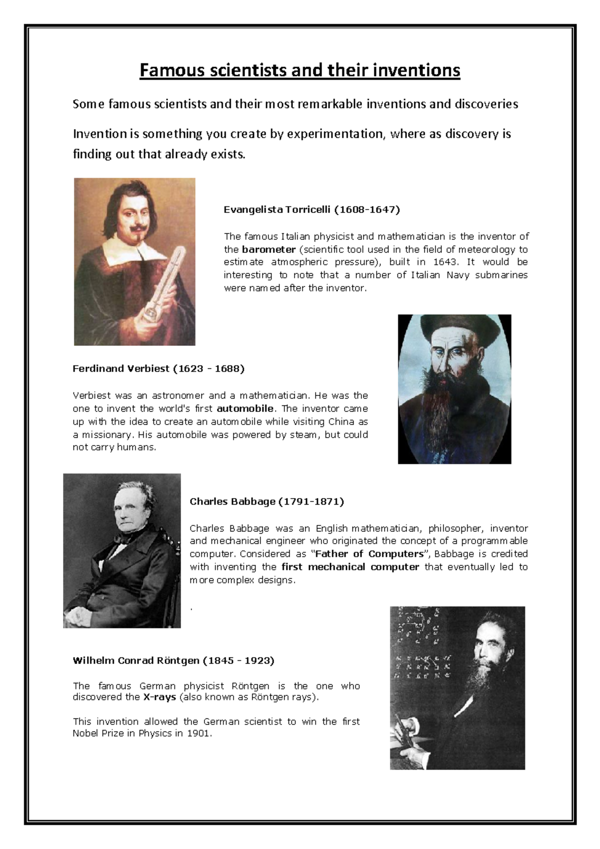 Famousscientists - Famous scientists and their inventions Some famous ...