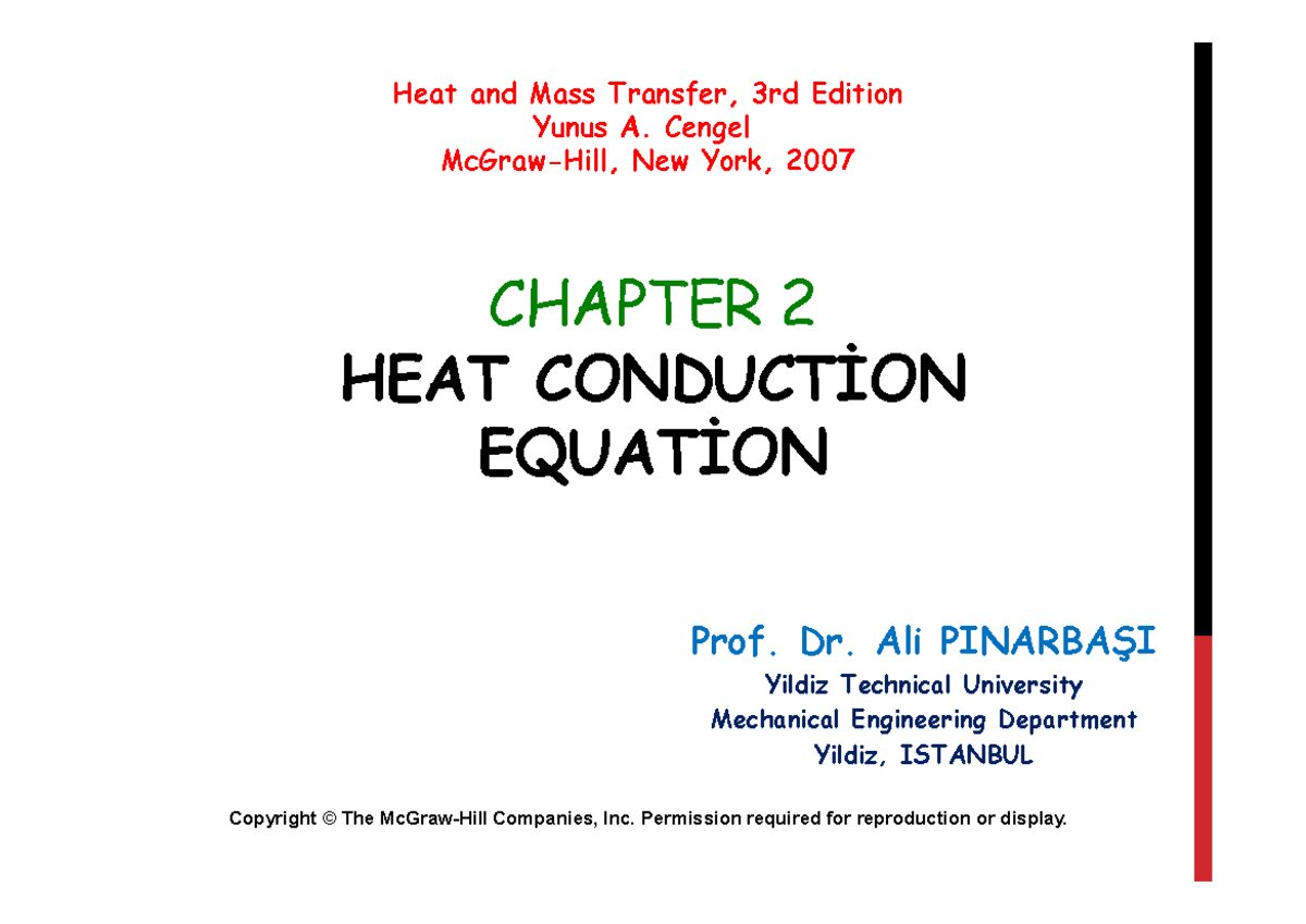 Chap02 Heat Conduction Equation 14 ekim - CHAPTER 2 HEAT CONDUCTİON ...