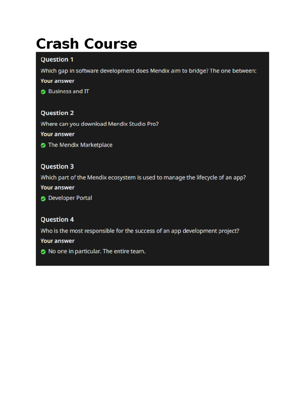 Perguntas Mx Crash Course & Intermediate - Computer engineering - Crash ...