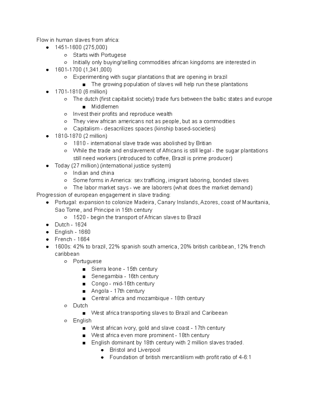 The trans-atlantic trade in enslaved africans - Flow in human slaves ...