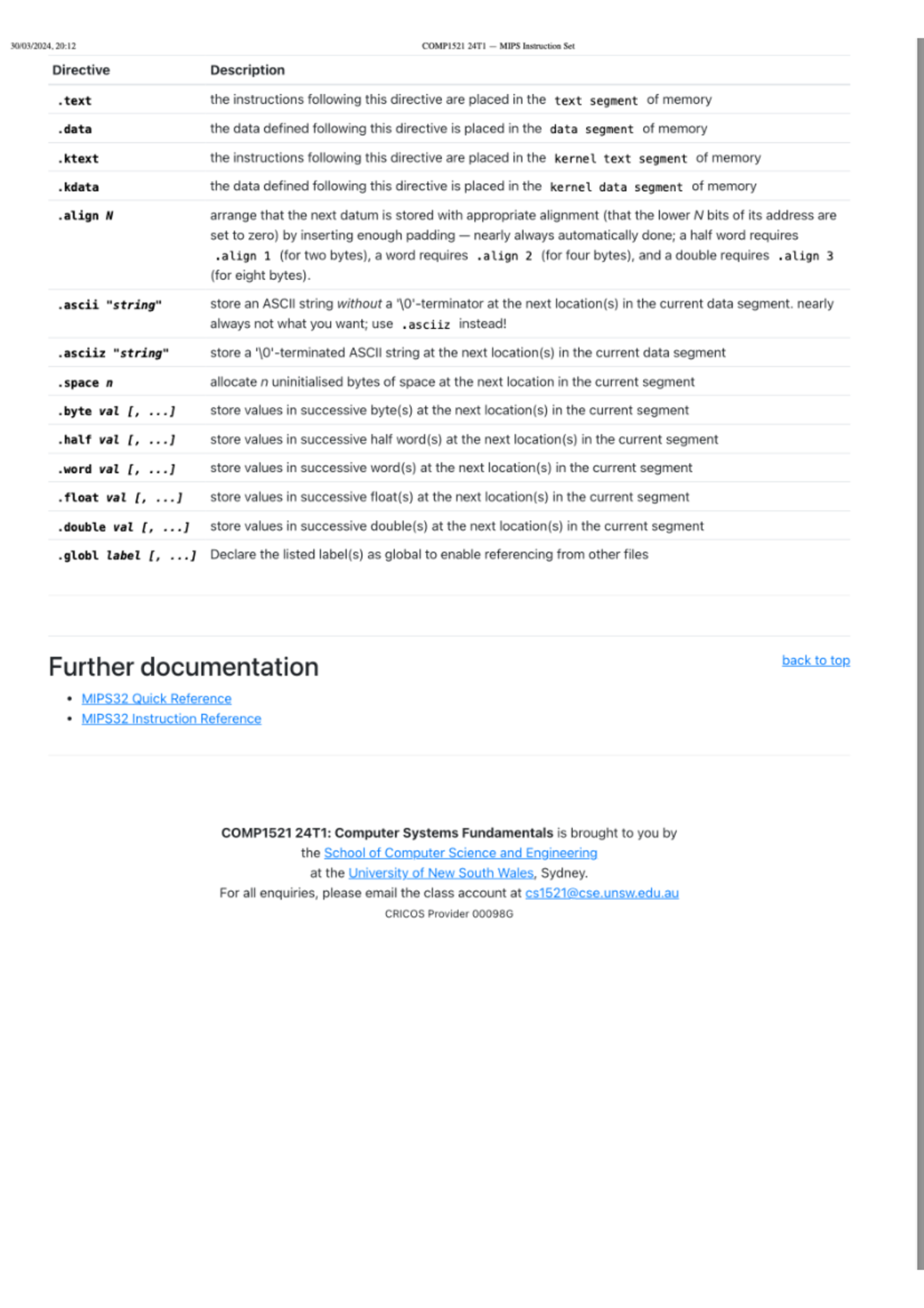 Screen Shot 2024-04-28 at 10.31.41 pm - COMP1521 - Studocu