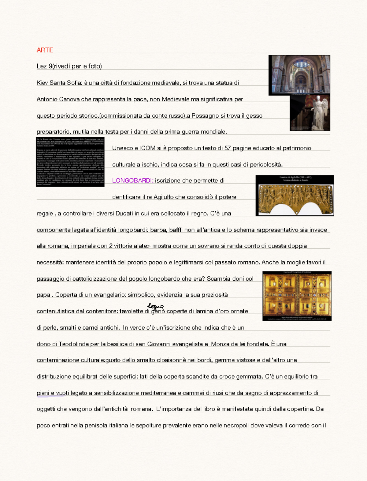 Appunti Storia dell’arte Medievale (Franco) - ####### ARTE ####### Lez ...