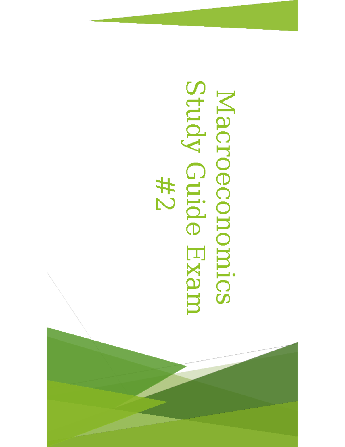 Marco Exam 2 Study Guide - Macroeconomics Study Guide Exam Chapter ...