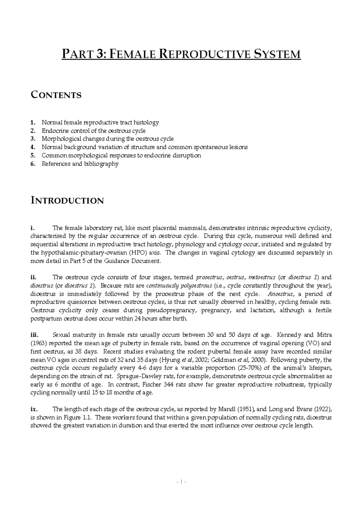 FGT Histology - PART 3: FEMALE REPRODUCTIVE SYSTEM CONTENTS 1. Normal ...