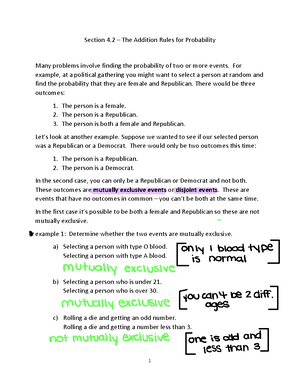 Ch. 5.1 (Math 241) Part 2 - Objective 2 Compute and interpret ...