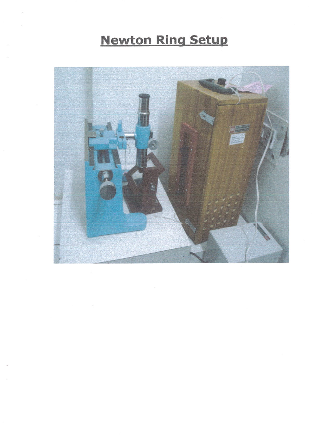 Exp 03 - Newtons ring - THEORY Circular interference fringes produced by enclosing a very thin ...