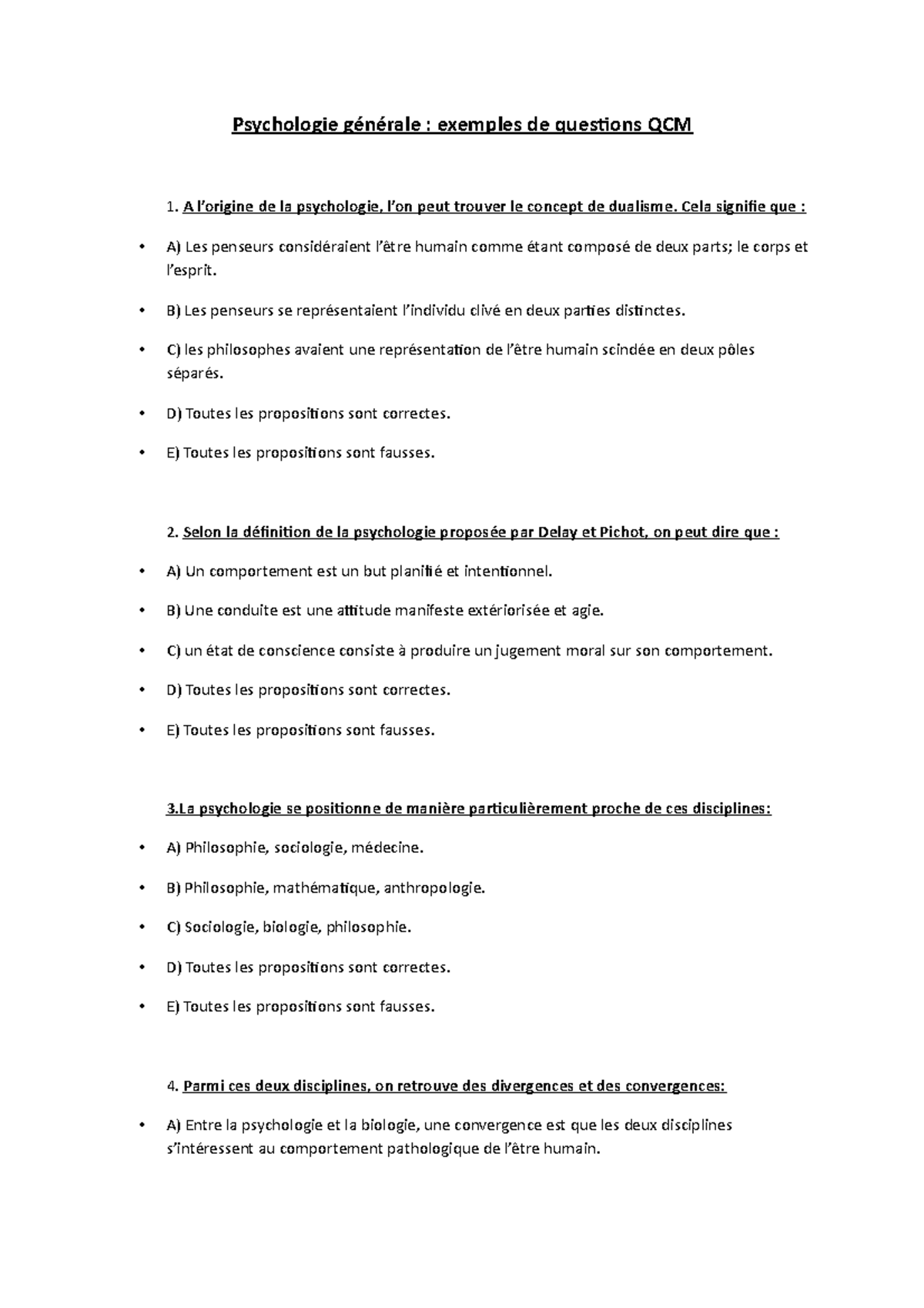 Examen type / pratique 2015, questions - exemples de questions qcm ...