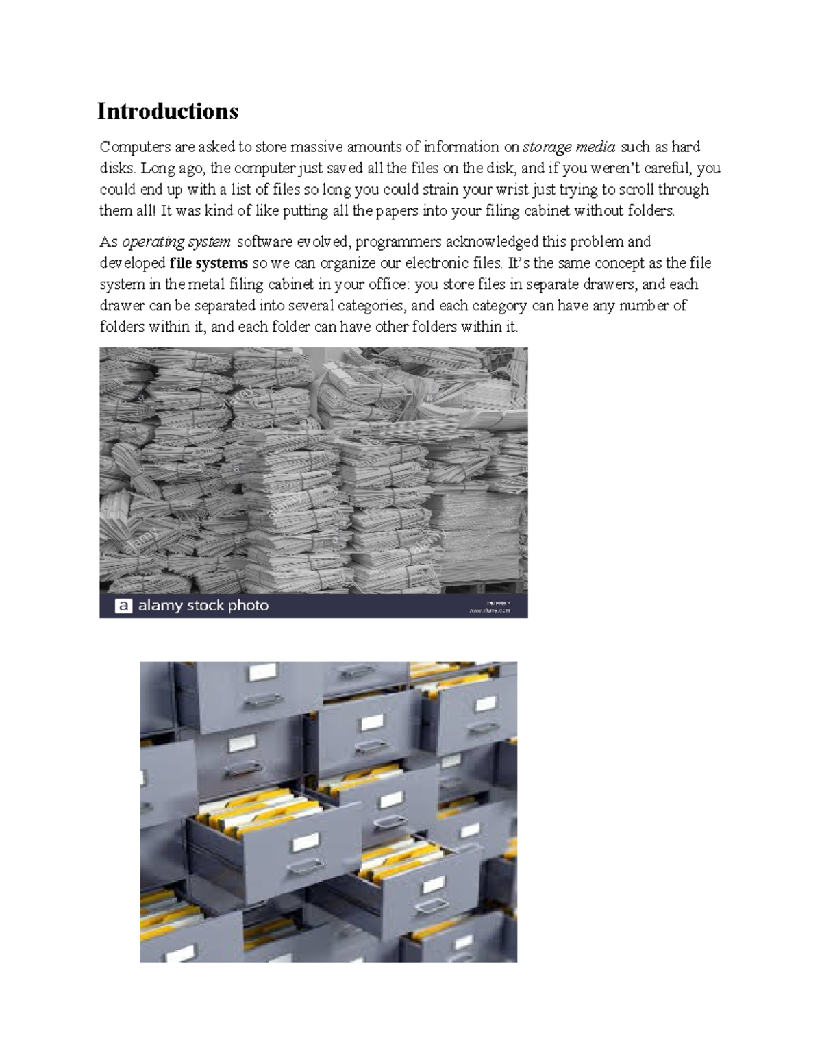 FILE Management - Intro TO Operating System - Introductions Computers ...