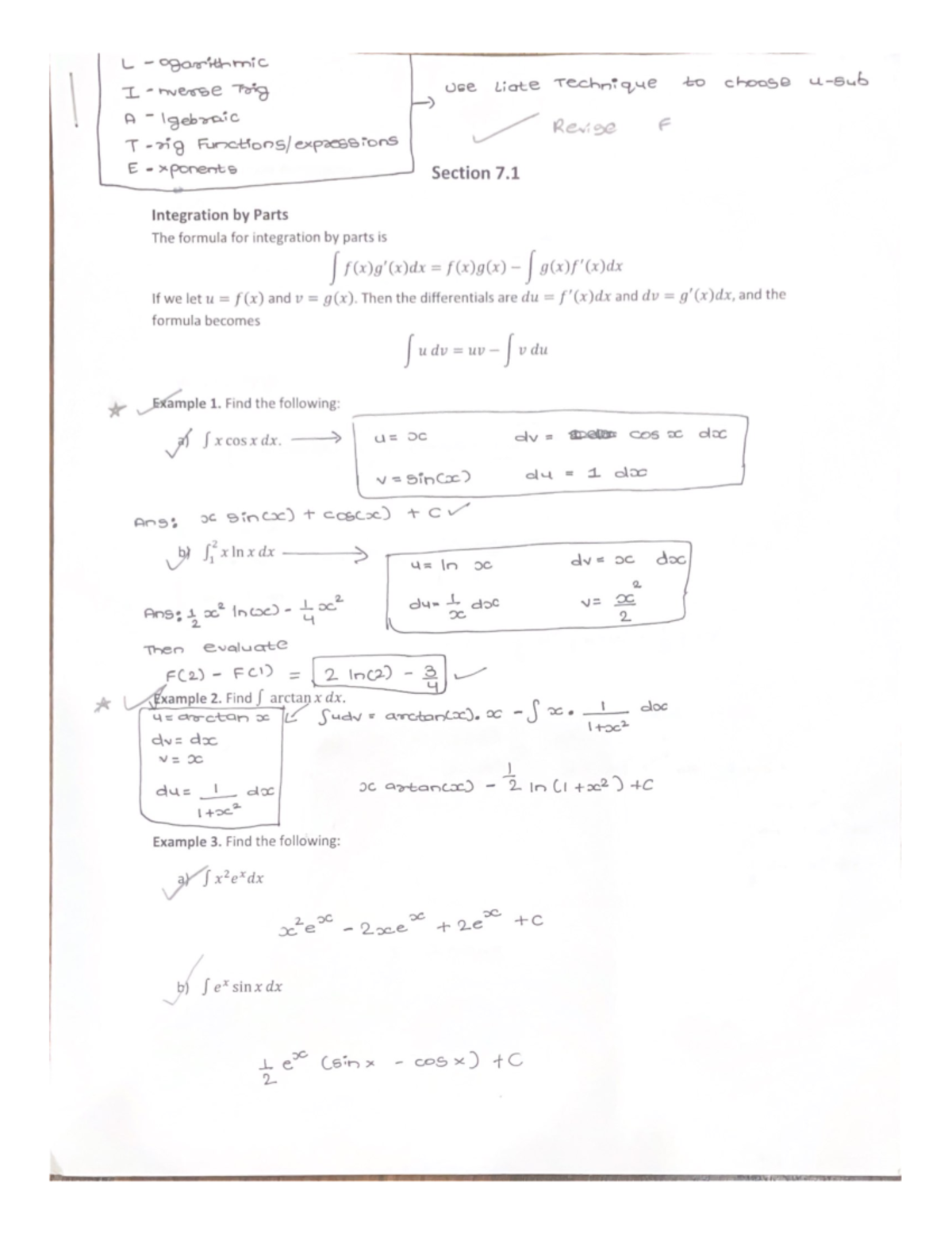 Chapter 7 - Worksheet - MATH 1715 - Studocu