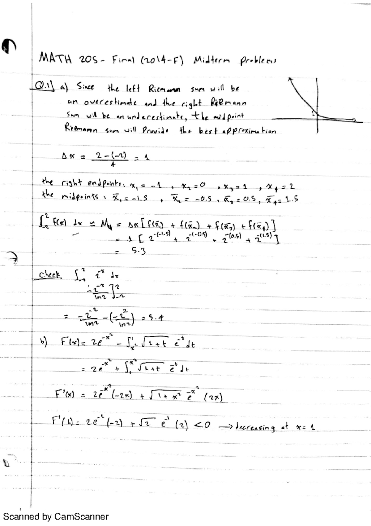 Exam 2015, answers - 205 - Scanned by CamScanner Scanned by CamScanner ...
