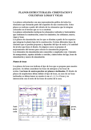 Resumen PLANOS ARQUITECTONICOS - Cómo leer el plano arquitectónico Un plano arquitectónico o ...