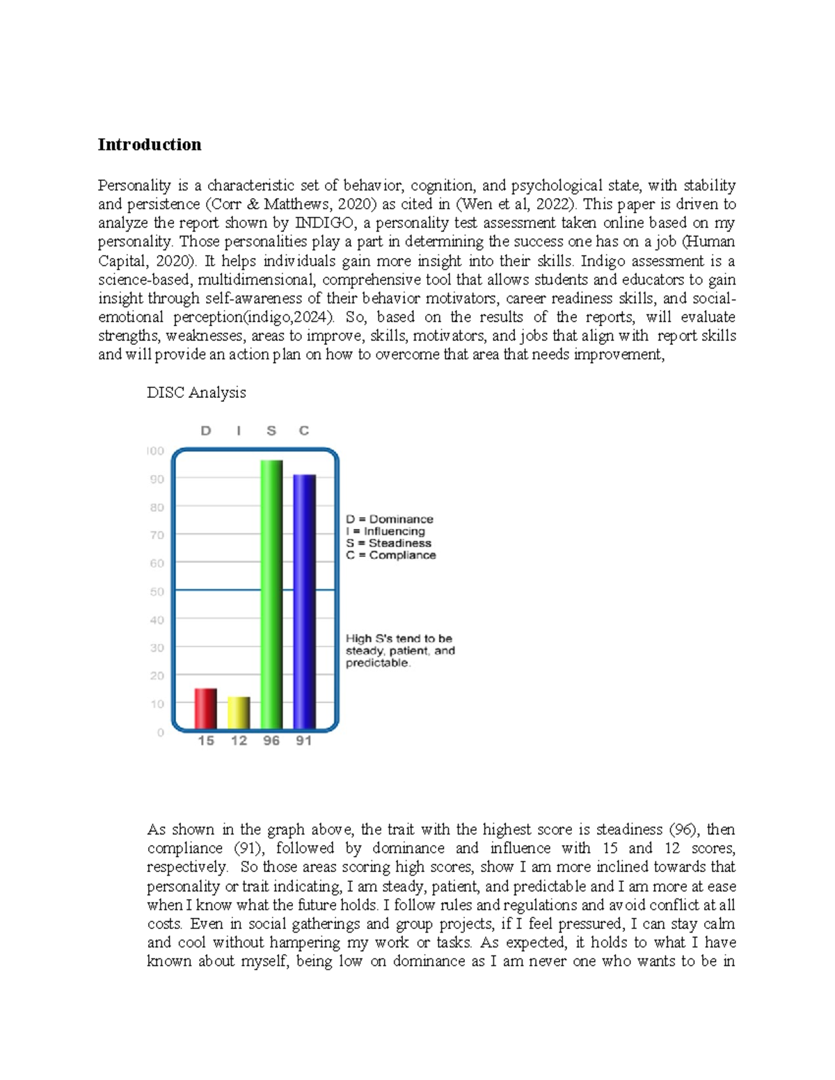 Indigo personality traits Assignment(HRMT) - Introduction Personality is a characteristic set of ...