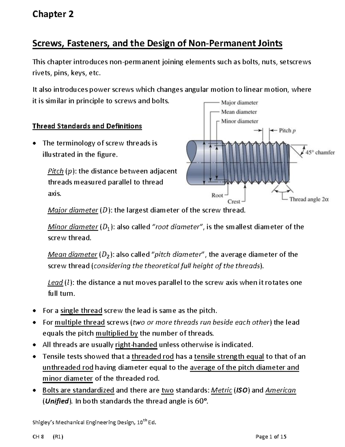 Inno2021 T2 Screws, Fasteners, and the Design of Non-Permanent Joints ...