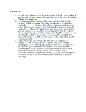 Exit Ticket 1 - Writing an essay - Write an essay follow below ...