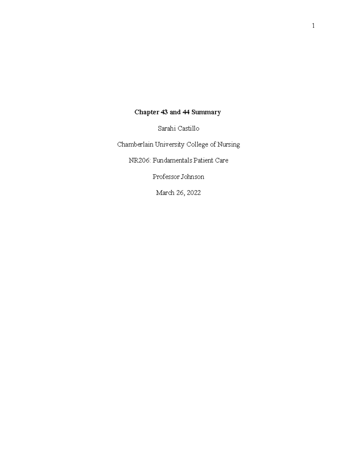 Funds CH 43 and 44 Summarry - Chapter 43 and 44 Summary Sarahi Castillo ...