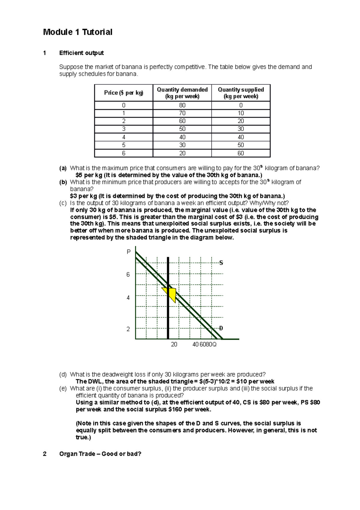 EFB223 TUTE WEEK 1 and answers - D S P 6 4 2 20 40 6080Q Module 1 Tutorial 1 Efficient output ...