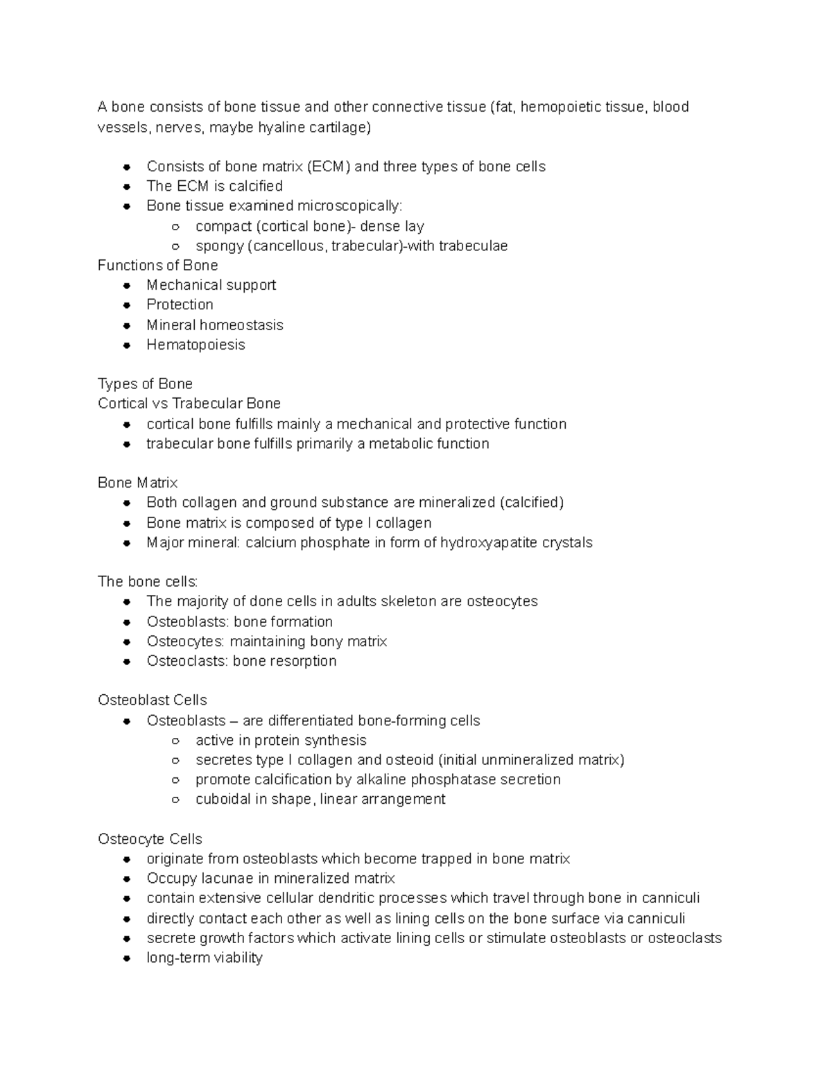 Bone Exam 2 ppt - Going over bone chapter in book notes - A bone ...