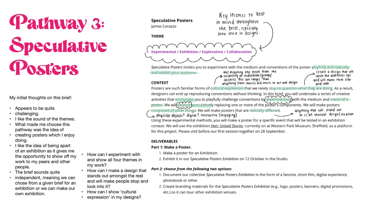 RPR guide - Graphic Design - Pathway 3: Key themes to keep Speculative ...