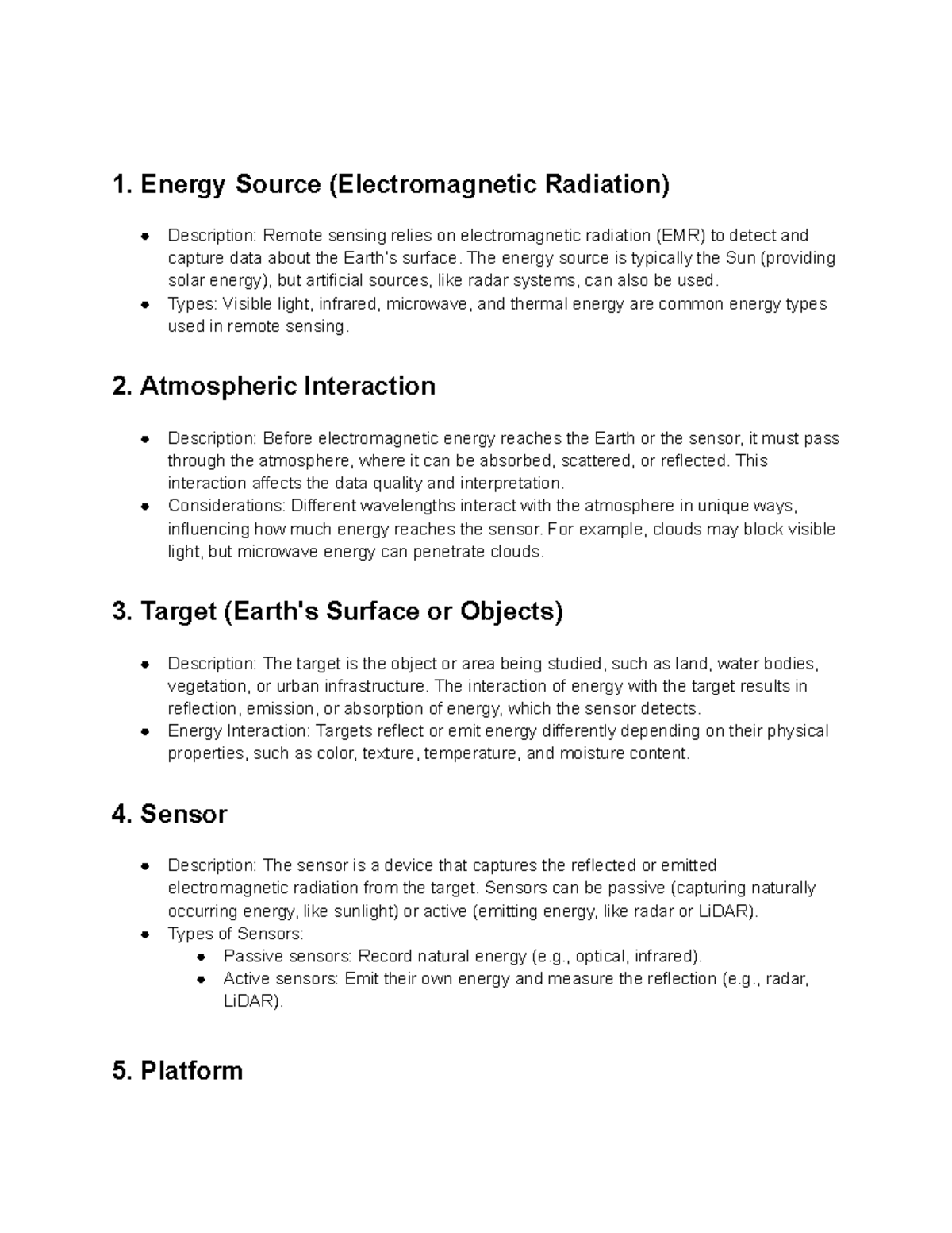 Lecture notes for first midterm - 1. Energy Source (Electromagnetic ...