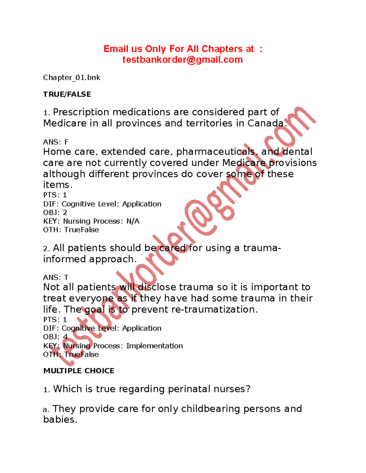 Solutions and Test Bank For Perry’s Maternal Child Nursing Care in ...
