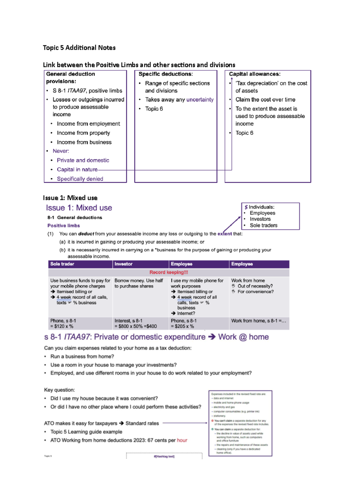Additional Notes (5-9) - LAWS3101 - Topic 5 Additional Notes Link ...