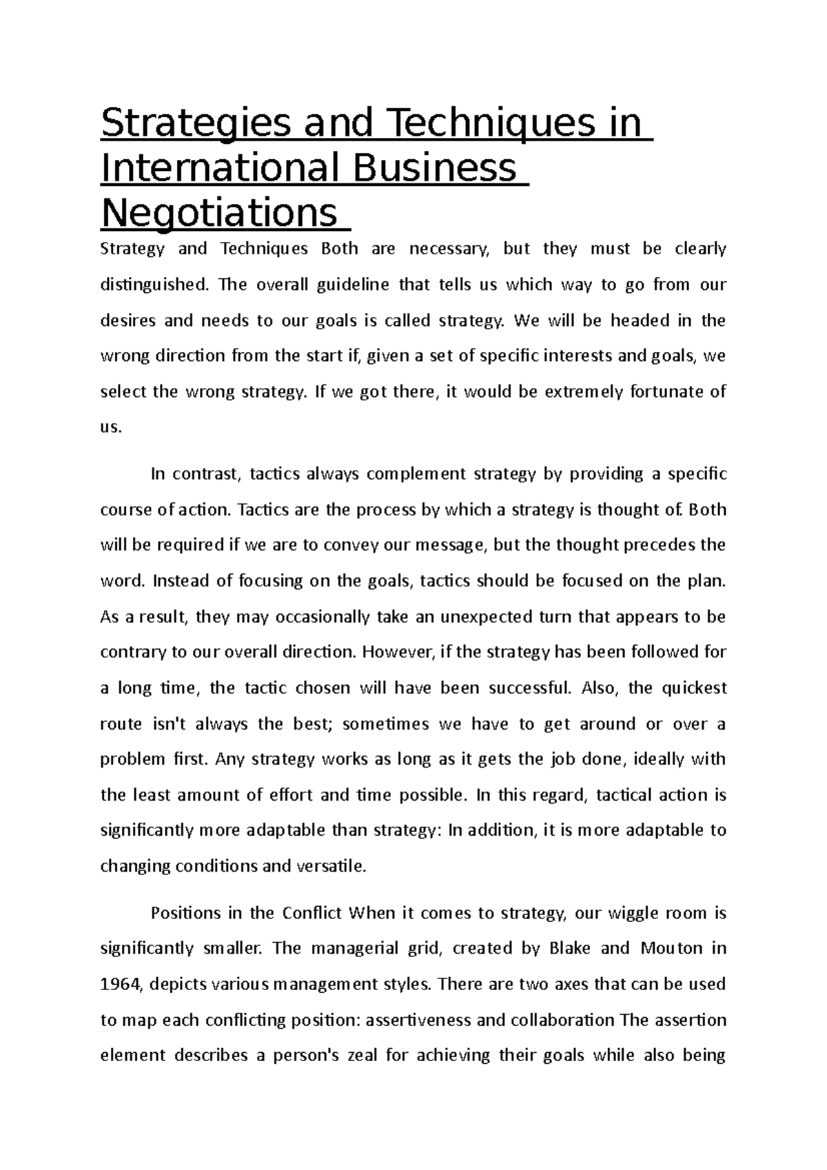 Strategies And Techniques In International Business Negotiations strategies-and-techniques-in-international-business-negotiations