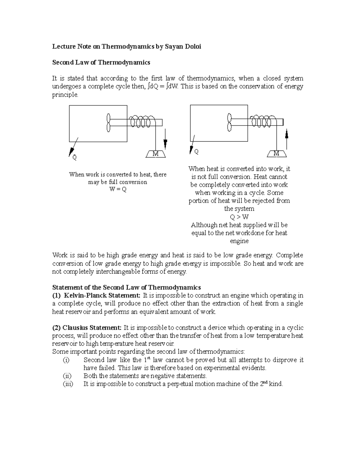 Lecture Note on Thermodynamics - KIIT University - Studocu