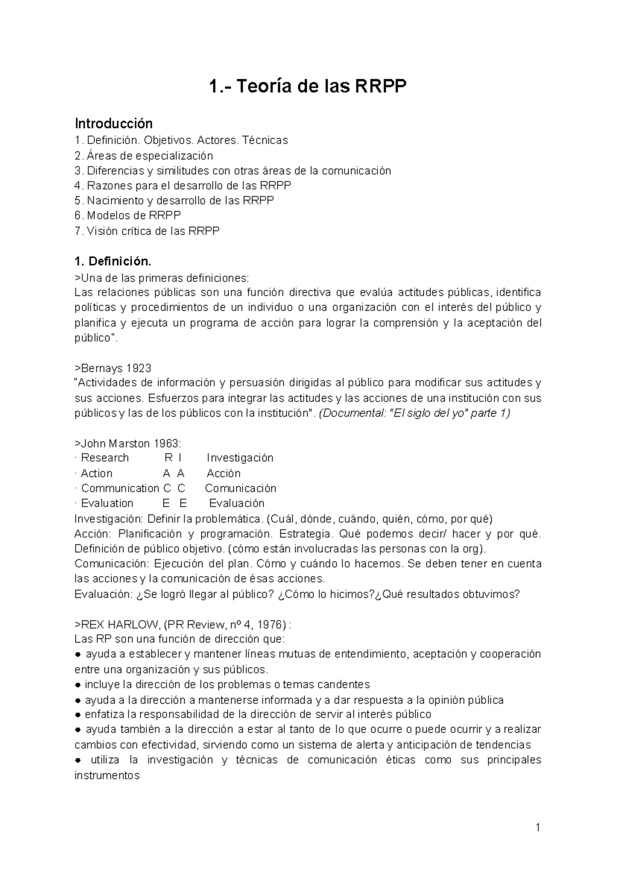 Tema 1 Introducción RRPP - 1.- Teoría de las RRPP Introducción ...