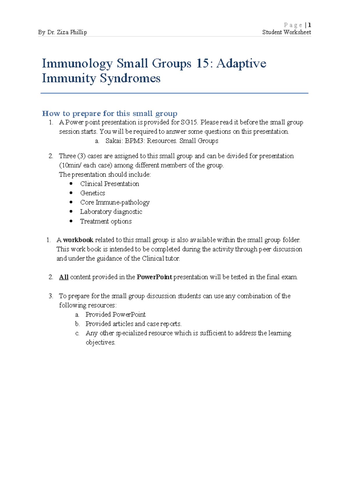 SG15 Adaptive+immunity deficiencies+ II+ Students - By Dr. Ziza Phillip ...