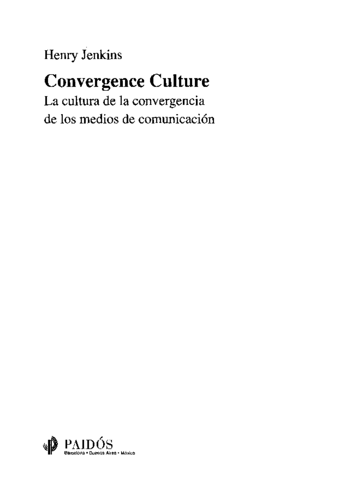 Jenkins-henry-convergence-culture ( Intro) - Henry Jenkins Convergence ...
