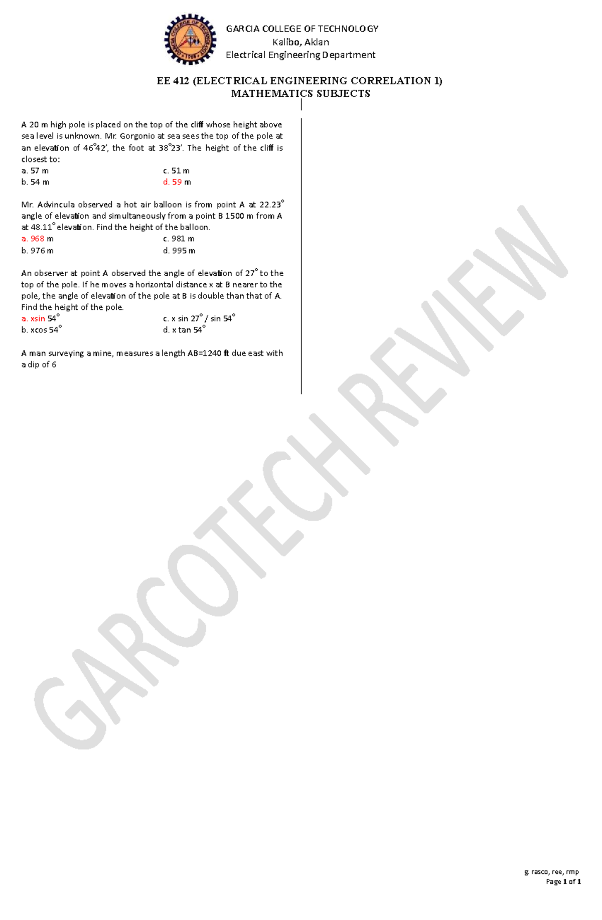 Algebra-2 02 - math - GARCIA COLLEGE OF TECHNOLOGY Kalibo, Aklan ...