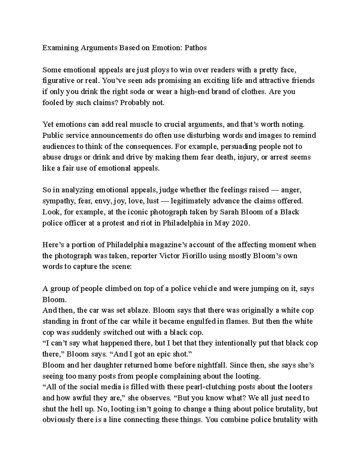 Rhetoric and Composition notes 22 - Examining Arguments Based on ...