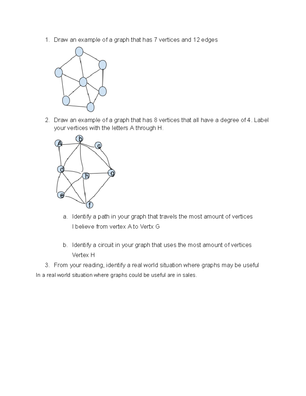 Math Summary 3 Definitions And Example Problems Draw An Example