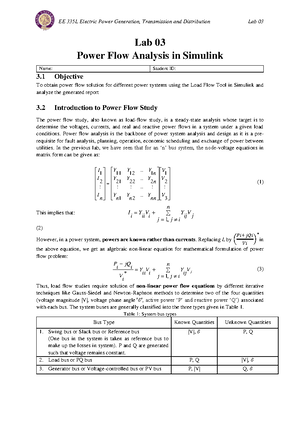 Lab5 Transmission Lines - Lab 05 Short and Medium Transmission Lines ...