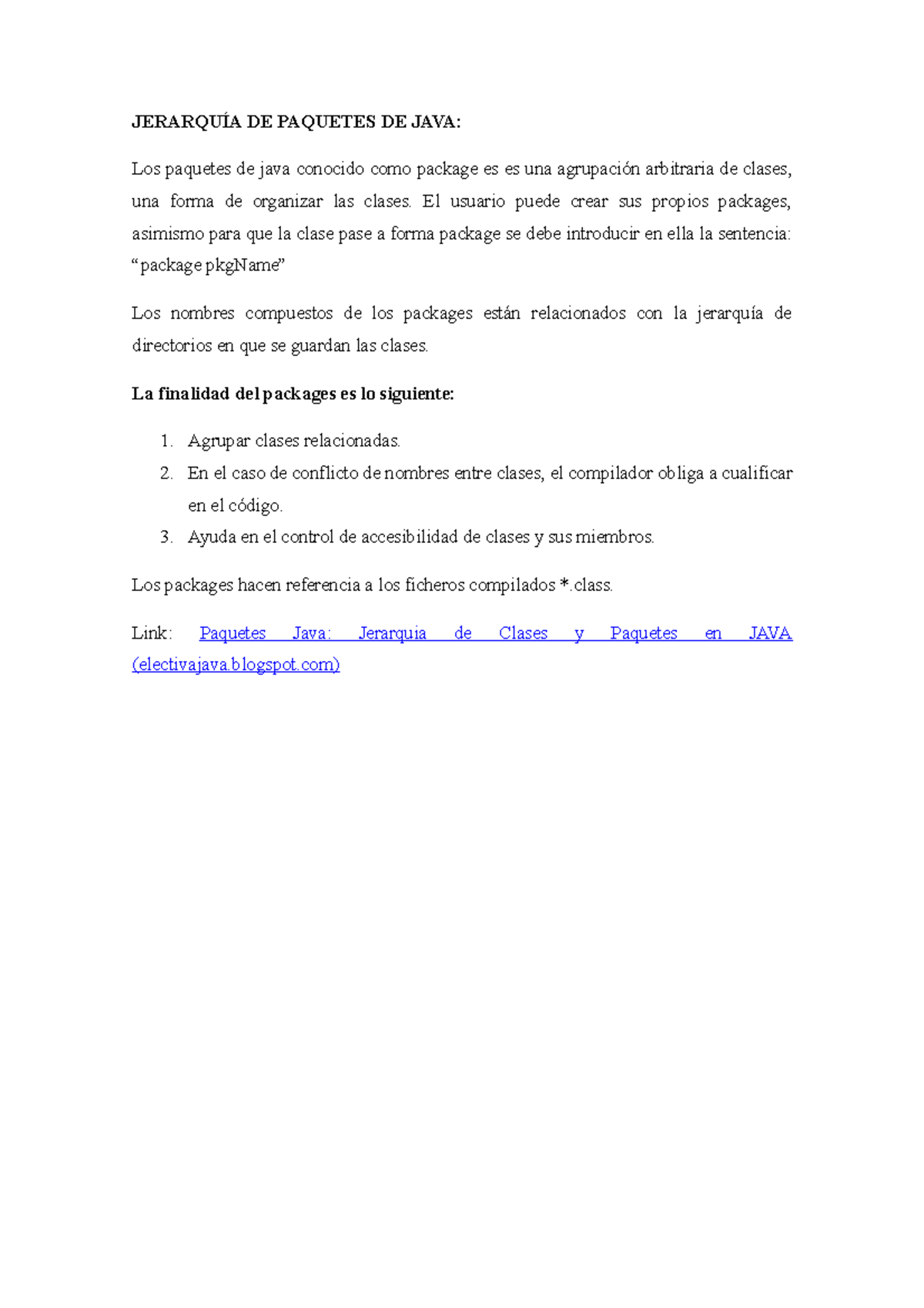 Paquetes DE JAVA - JERARQUÍA DE PAQUETES DE JAVA: Los paquetes de java ...