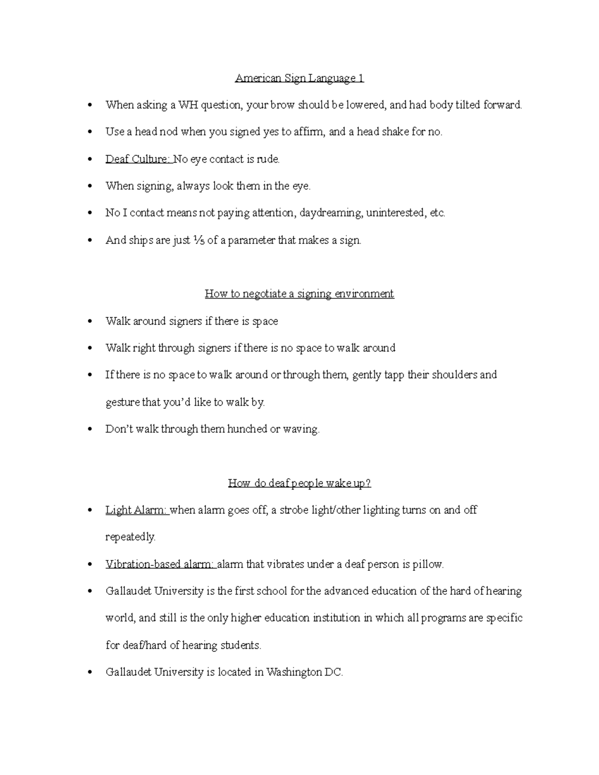 American Sign Language 2 - Use a head nod when you signed yes to affirm ...