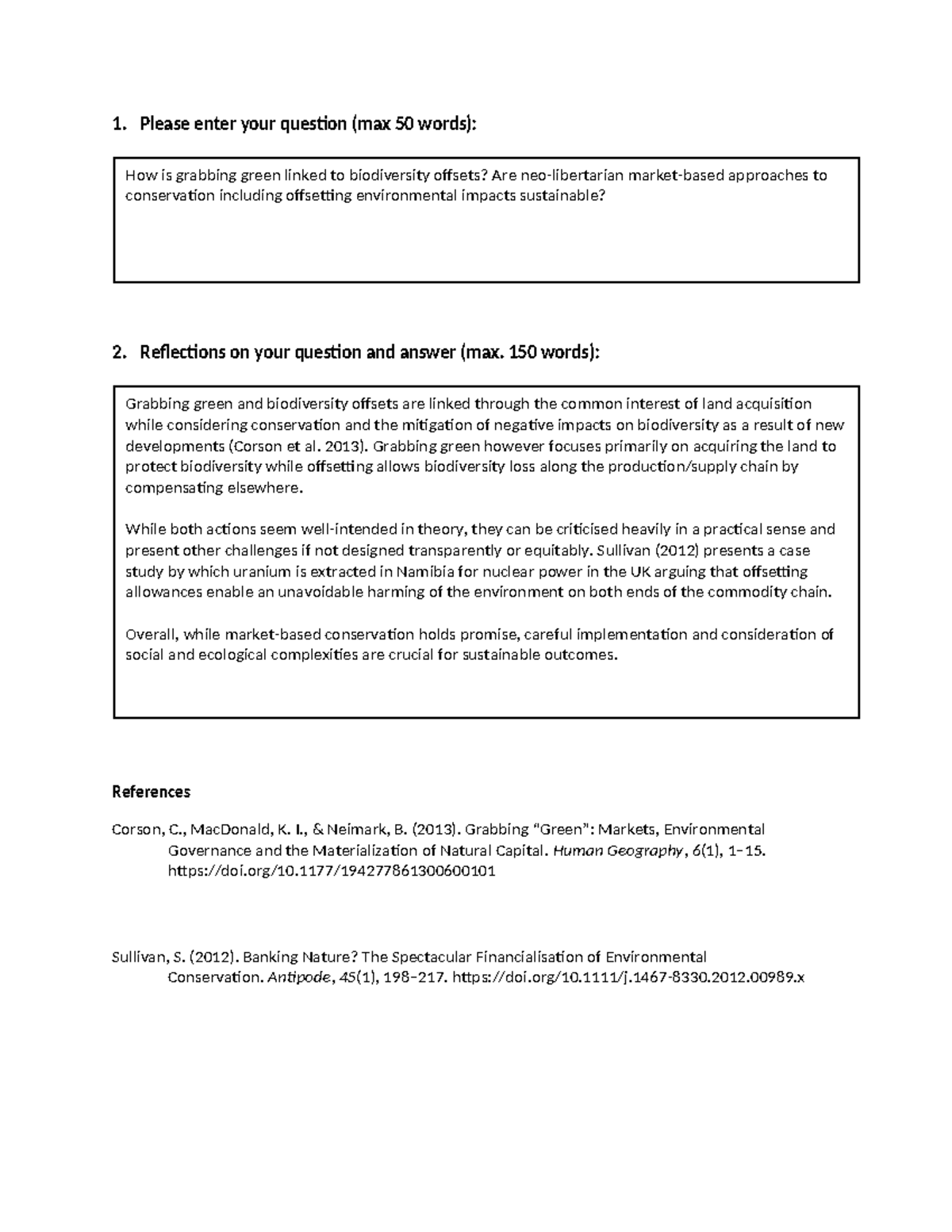 Tutorial Reflection Week 5 - 1. Please enter your question (max 50 ...