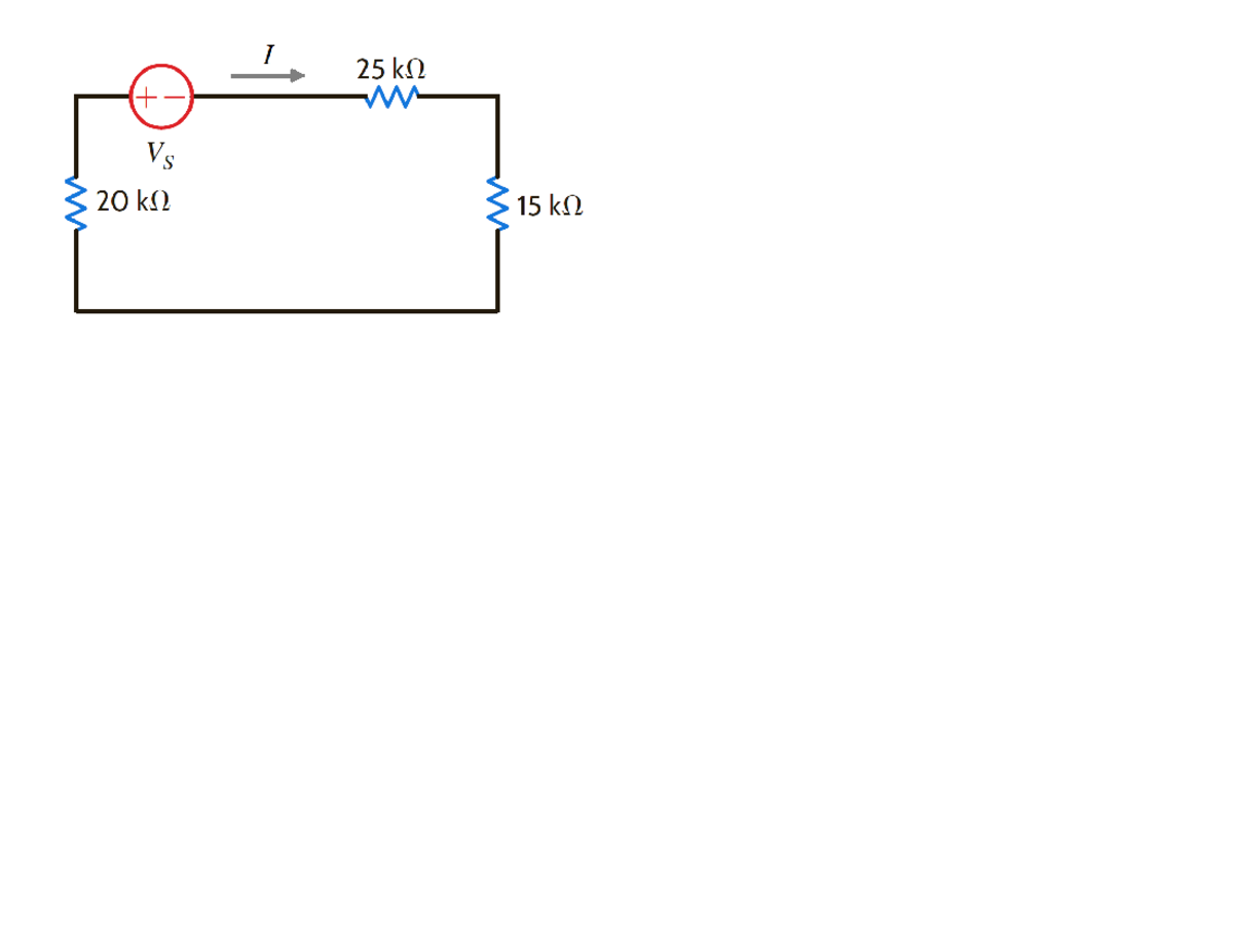 Circuits - Circuit Examples - ECEN 4303 - I 25 kO + V S 20kn 15 kQ I 25 ...