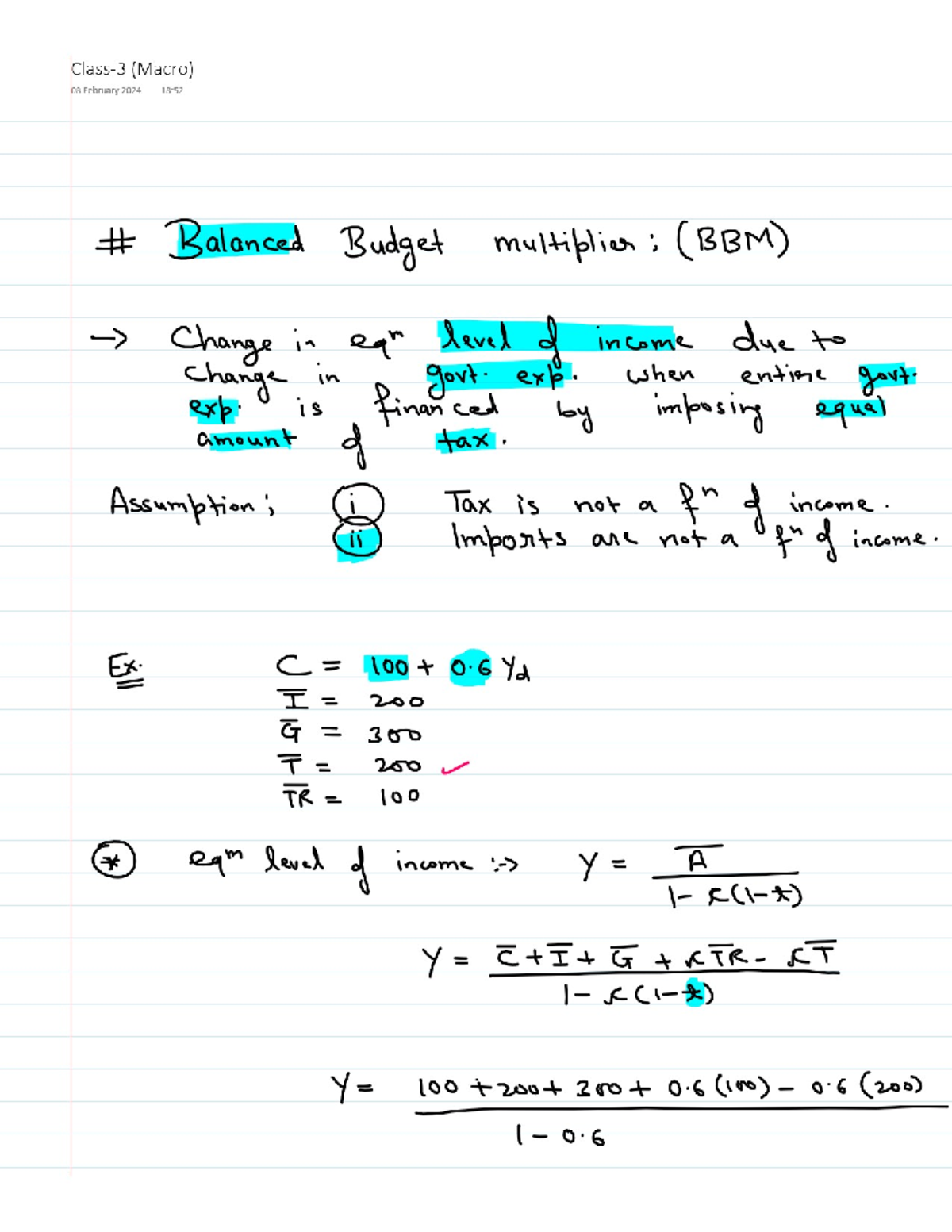 Class-3 (Macro) - notes - 510 - Studocu
