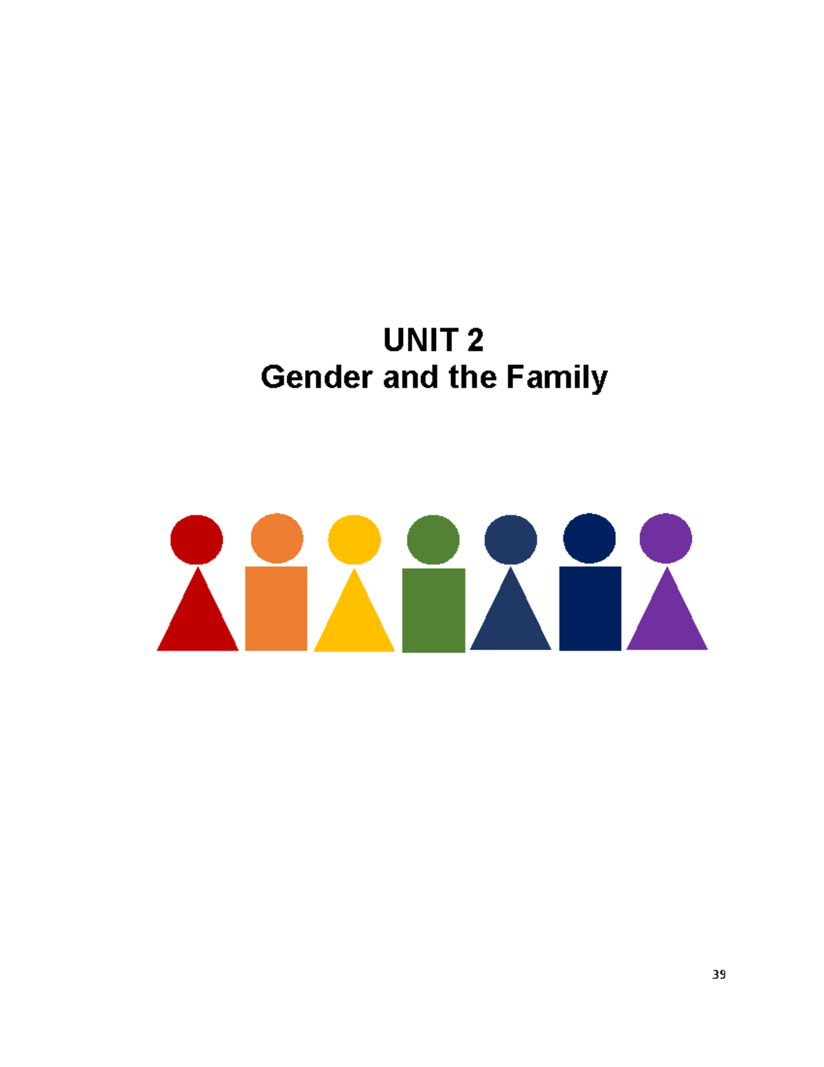 Unit 2 - All about Lesson 1 Gender and Family - UNIT 2 Gender and the ...