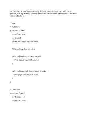 [Solved] Create a robust Student Record Management System in Java ...