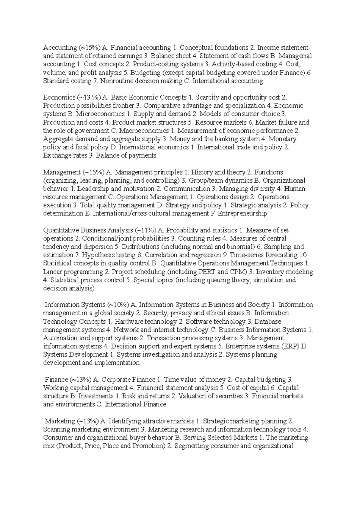 MFT - MFT study - Accounting (~15%) A. Financial accounting 1 ...